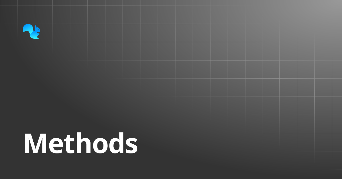 Methods | Squirrel Addon Documentation | Learn - Squirrel365