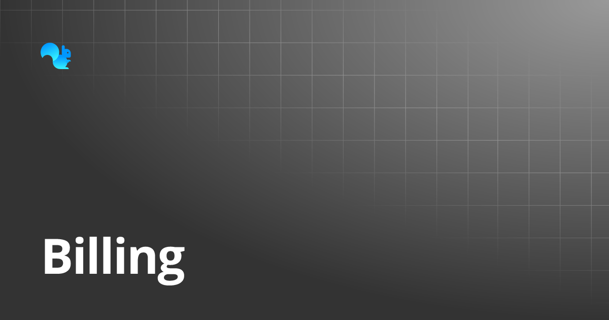 Billing | Learn - Squirrel365