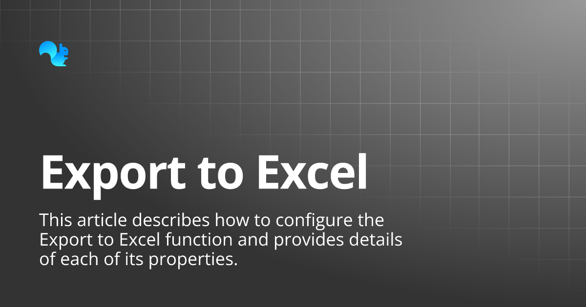 Export To Excel Learn Squirrel365