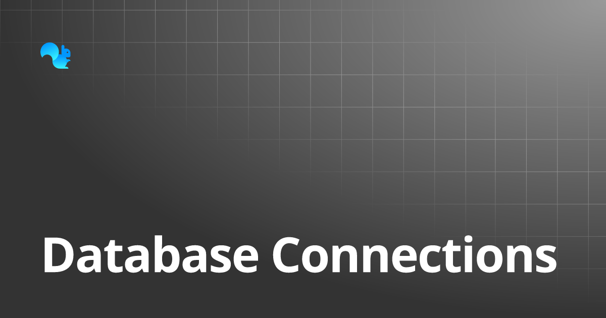 Database Connections Learn Squirrel365