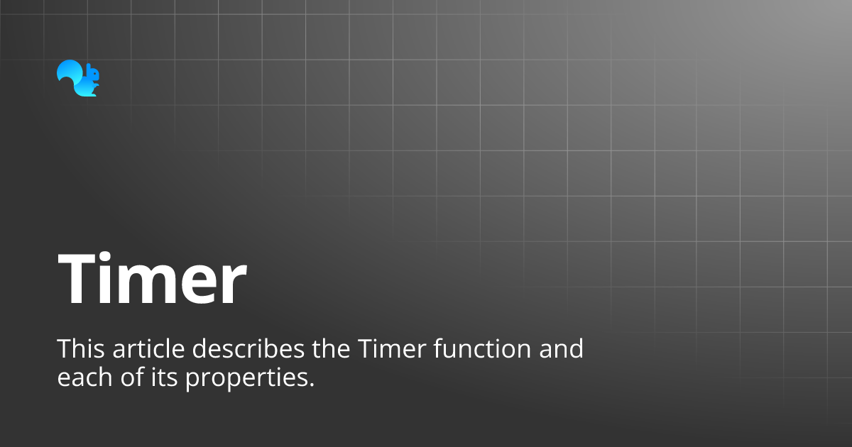 Timer | Learn - Squirrel365